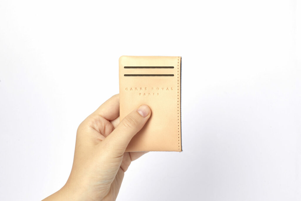 Light Blue Canvas Card Holder by Carré Royal