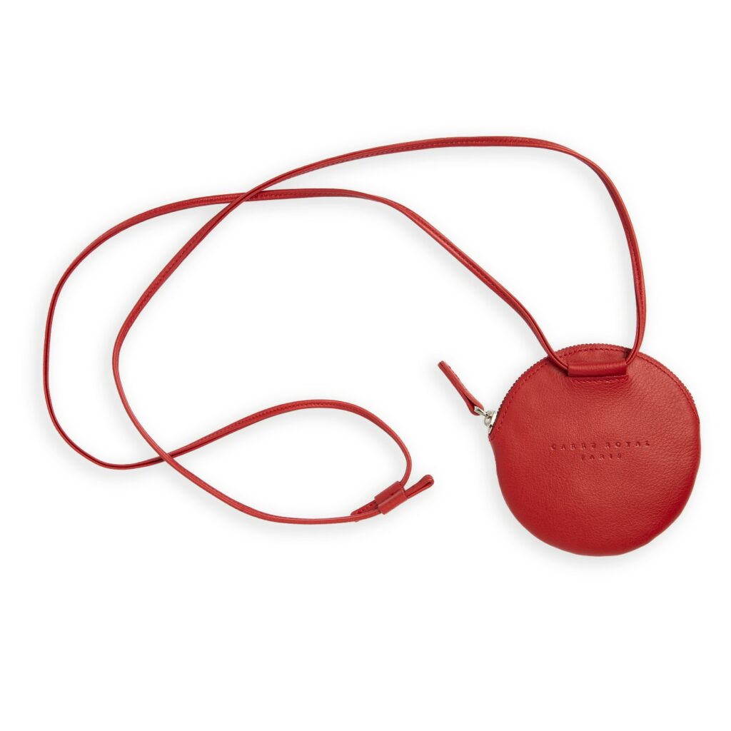 Red Mini Necklace Purse by Carré Royal